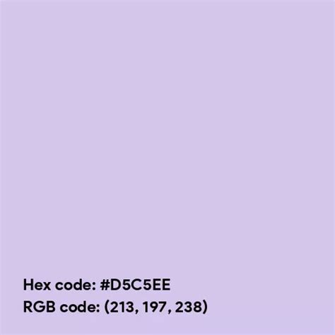 Plum Lilac Color Hex Code Is D5c5ee