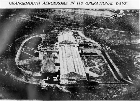 Aerial View Of Grangemouth Aerodrome Falkirk Council