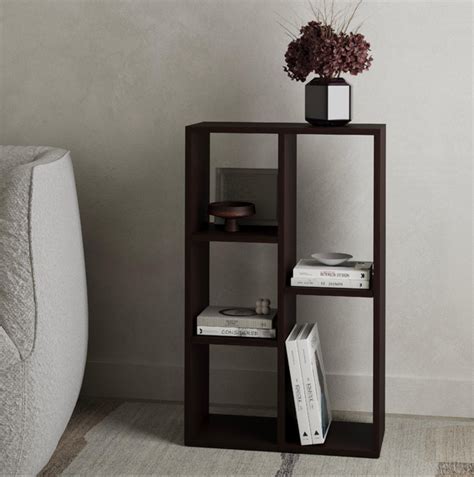 Полиця для книг стелаж для дому на 5 комірок Офісний стелаж підлоговий прямий з ДСП P 35v