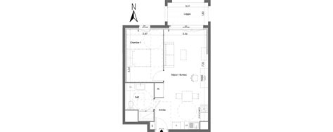 Appartement T2 de 47 11 m2 1er étage N Jardin Secret Chartres ref 229