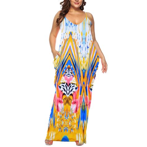 Yuhaotin Female Black Dresses For Women Sexy Large Size Printed Dye