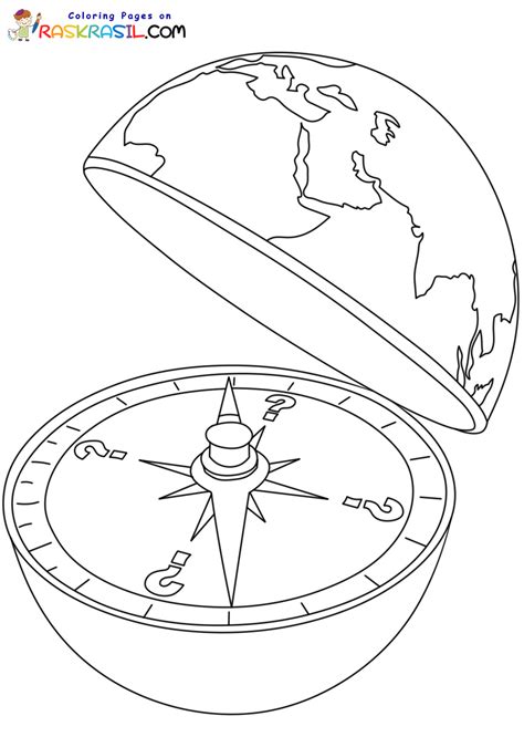 Compass Coloring Pages