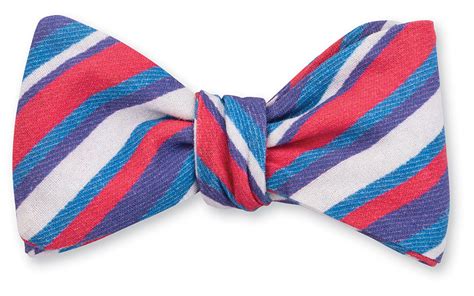 Summer Stripe Bow Tie R Hanauer Handmade Bow Ties