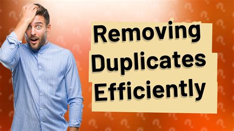 How Do I Remove Duplicates From Library Search Youtube