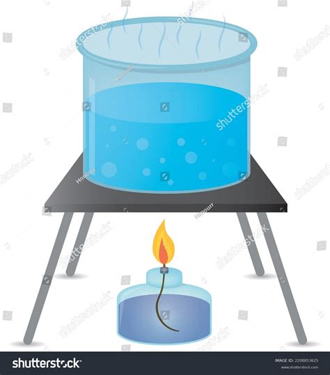 Boiling Point Water Liquid That Boils Stock Vector Royalty Free
