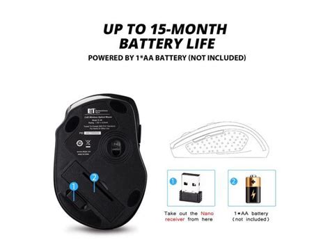 VicTsing MM057 2.4G Wireless Mouse Portable Mobile Optical Mouse with ...