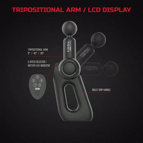 Fitrx Pro Neck And Back Massager Handheld Percussion Massage Gun With
