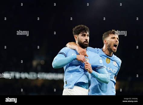 Manchester Citys Josko Gvardiol Celebrates After Scoring The Opening