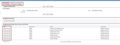 How To Activate A Record Page In Salesforce Lightning