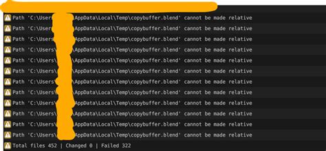 Packed Data Make Path Relative Fails Because Of Copybuffer Blender