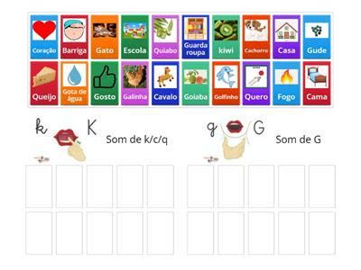 Fonema K E G Multigestos Recursos De Ensino