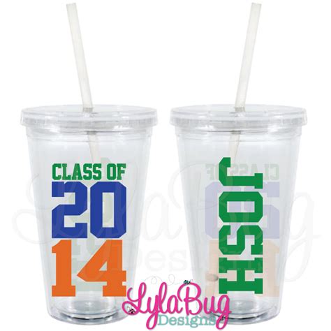 Class Of 2014 Graduation Tumbler Regalos Personalizados Frascos Regalos
