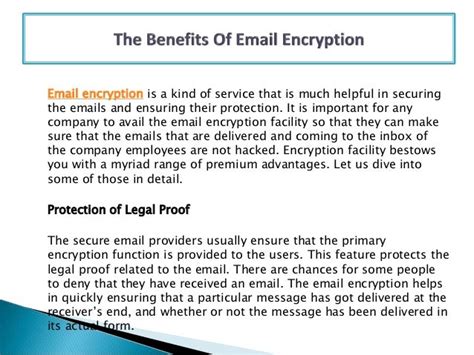 The Benefits Of Email Encryption