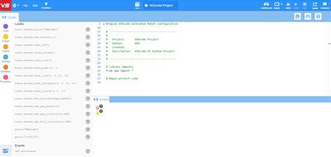Medbot การเขียนโปรแกรมขับไปข้างหน้าและถอยหลัง Python Vex Education