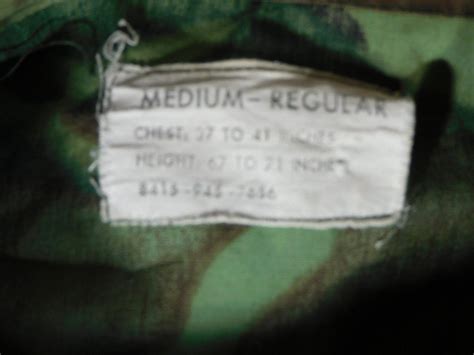 1967 Erdl Pattern Poplin Vietnam Jungle Jacket Sterilized Ever Sewn On