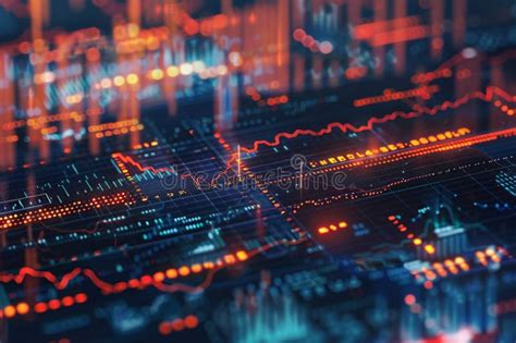 Data Visualization Financial Market Fluctuations Stock Illustration Illustration Of Progress