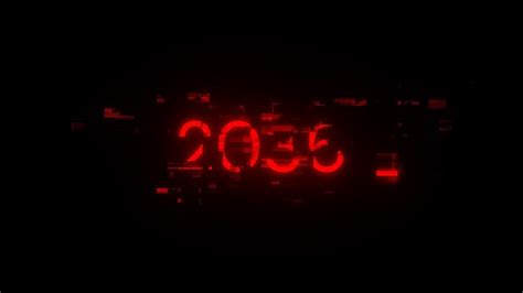 Premium Photo | 2036 text with screen effects of technological glitches