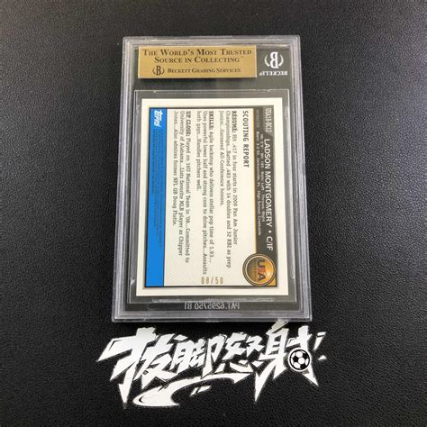 【怒射拍卖 接代卖】拔脚八二f19 2010 Topps Chrome Bowman Ladson Montgomery 蒙哥马利 50编 金
