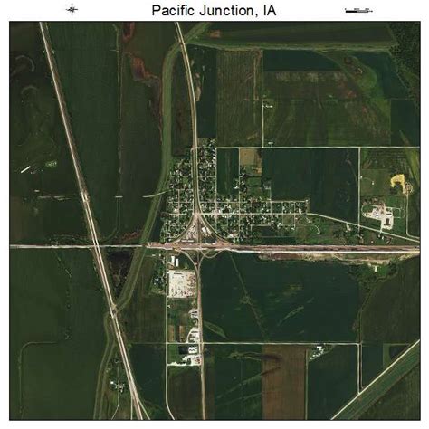Aerial Photography Map Of Pacific Junction Ia Iowa