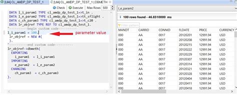 Sap Abap Central Abap Managed Database Procedure Data Preview