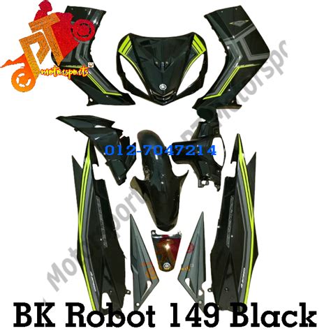 Yamaha Lc 135 V1 Cover Set Ysuku Hijau Lumut Purple Black Sticker King 88 Ysuku Exciter Robot