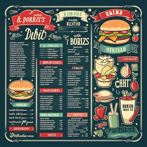 Premium Ai Image A Set Of Menu Layout D Design With Vintage Style Frame Vector Creative Flat