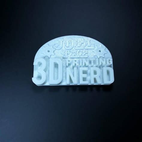 D Printable D Printing Nerd By Jeff Kennedy