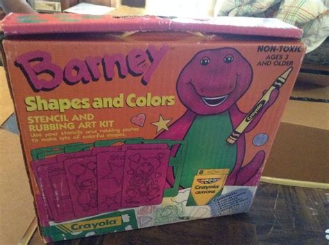 Barney Stencil And Rubbing Kit More 1991191777