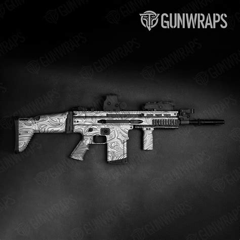 Damascus White Gun Skin Vinyl Wrap For Tactical Free Shipping 39