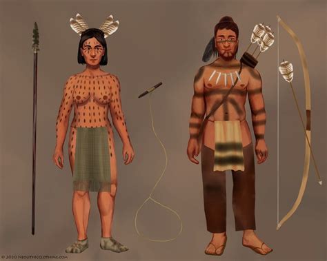 Linear Pottery Culture Spring Hunting Scene By The Neolithic Clothing