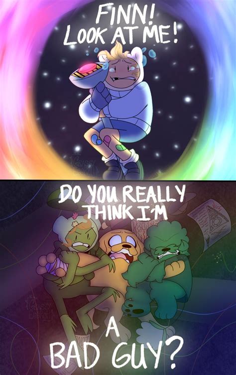 Two Cartoon Pictures With The Caption Do You Really Think Im A Bad Guy