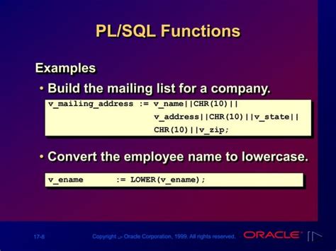 Les17 1 Writing Executable Statements Ppt