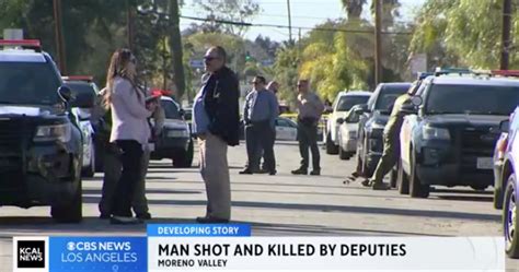 Man Shot And Killed By Riverside County Deputies In Moreno Valley Cbs