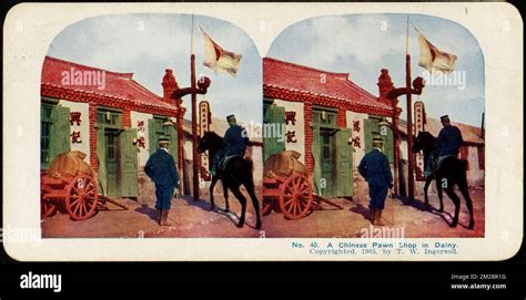 A Chinese Pawn Shop In Dalny Pawnshops Soldiers Russo Japanese War