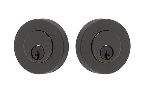 Emtek Modern Disc Double Cylinder Deadbolt 8323