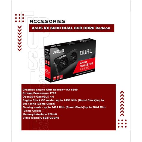 Jual Asus Rx 6600 Dual 8gb Ddr6 Radeon Vga Rx6600 8gb Dual Rdna2
