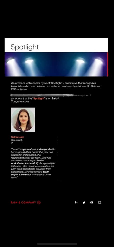 Saloni Jain On Linkedin Bainandcompany Appreciation Opportunities