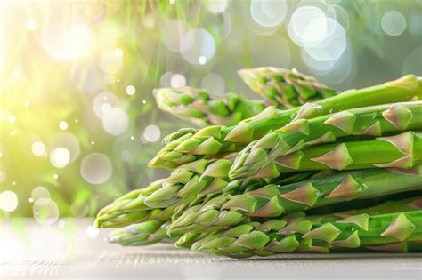 Asparagus Isolated On Transparent White Background Hyperrealistic