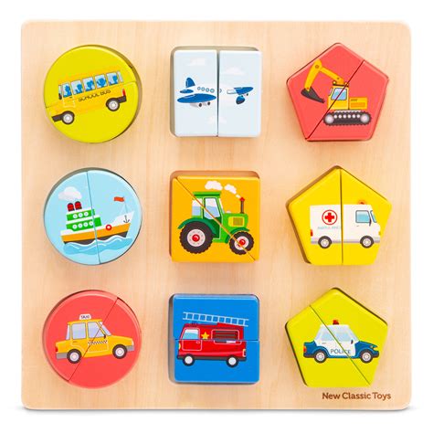 Shape Block Puzzle Vehicles Toy Dubai Toys Mena Llc