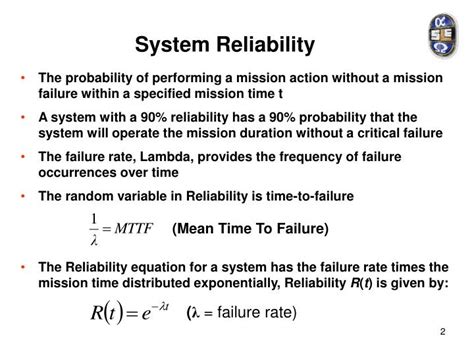 Ppt Reliability Maintainability And Availability Introduction