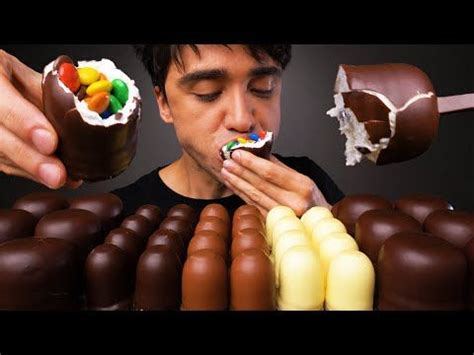 ASMR CHOCOLATE MARSHMALLOW EDIBLE SPOONS EATING SOUNDS NO TALKING McBang ASMR Chocolate