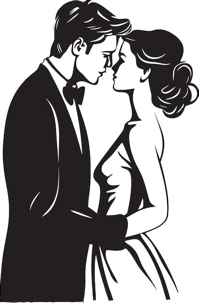 Premium Vector Inked Unity Wedding Couple Sketchespure Devotion