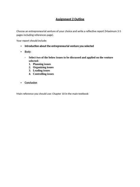 Assignment 2 Outline Pdf