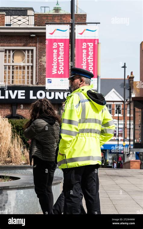 Police Act On A Dispersal Order Put In Place In Southend On Sea City