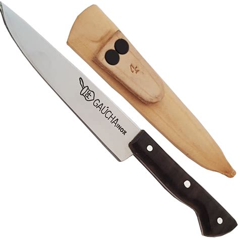 Faca Pequena Artesanal 4 Com Bainha Couro Cabo De Chifre Camicado