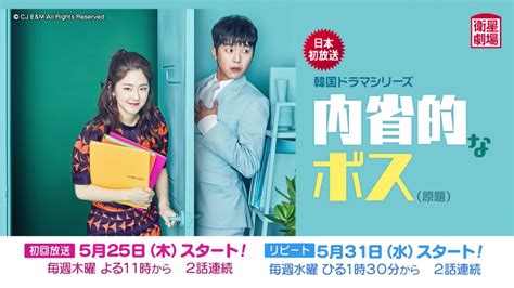 ＜衛星劇場5月＞韓国ドラマ ヨン・ウジン×パク・ヘス主演の 『内省的なボス（原題）』 予告＋解説 Youtube