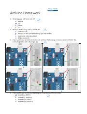 Arduino HW 10 Answers Pdf Henry Alarcon Arduino Homework 1b 1 What