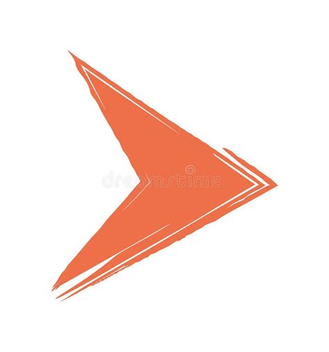 Painted Arrow Geometric Shape Stock Vector Illustration Of Minimal Geometry