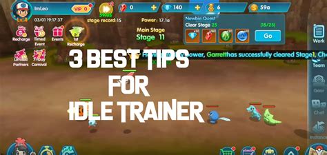 Idle Trainer Cheats 3 Quick Tips Redeem Codes Strategy Guide And Tricks