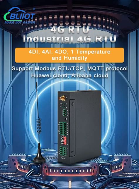 4g Modbus Gateway Modbus Tcpip Or Modbus Rtu Servers For Unattended
